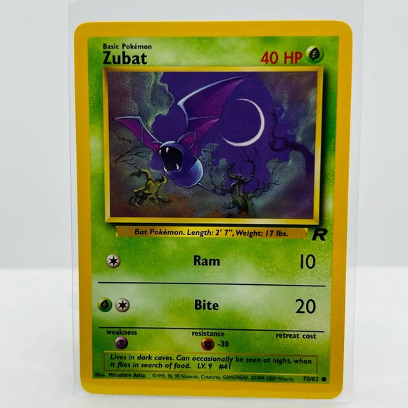 Pokemon | Toys | Pokmon Zubat 782 Team Rocket 2000 Wotc Unlimited ...
